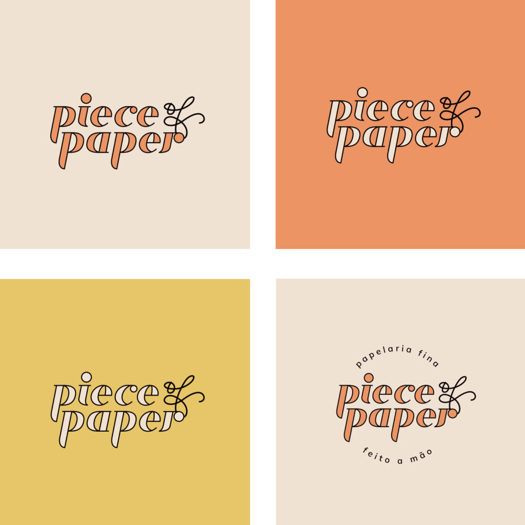 Branding e Marca para a papelaria Piece of Paper | Branding e Visual ...